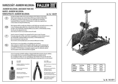 FAHRGESCHÄFT »RAINBOW MILLENIUM« - Faller
