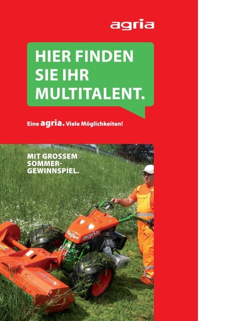 HIER FINDEN SIE IHR MULTITALENT.