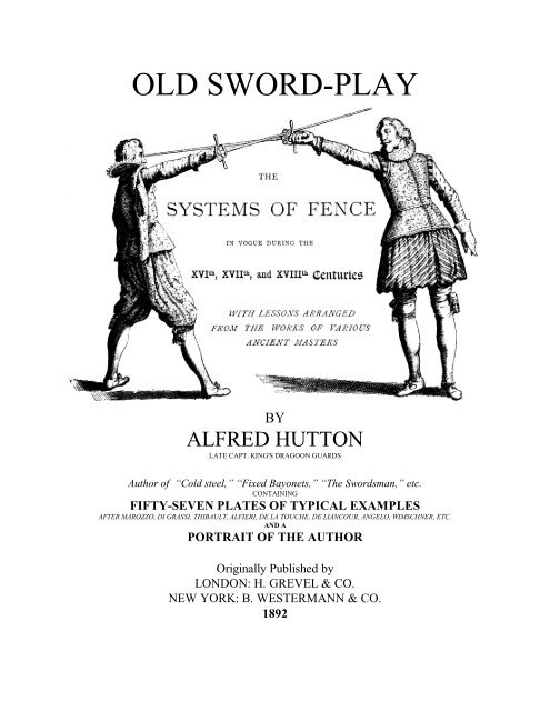 OLD SWORD-PLAY