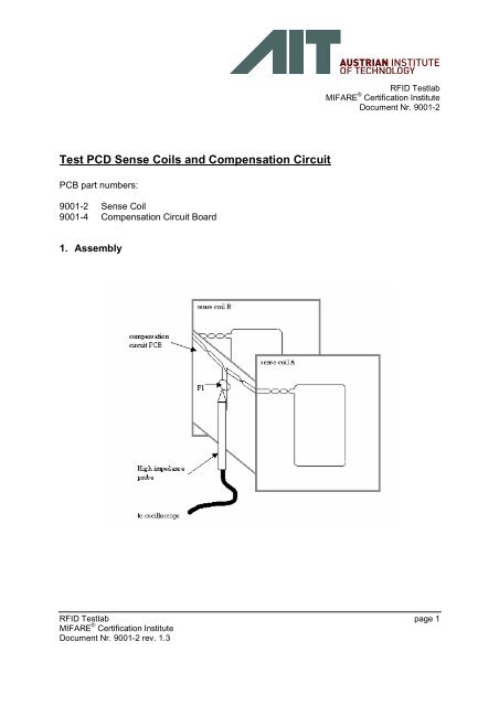 Test PCD Sense Coils and Compensation Circuit