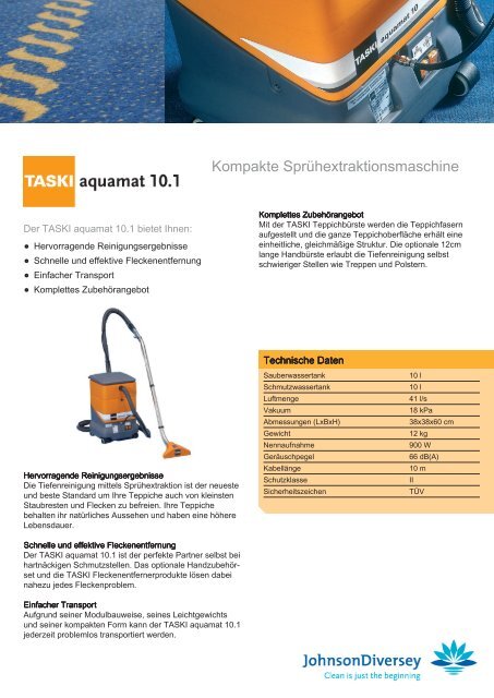 Taski aquamat Waschsauger 10.1
