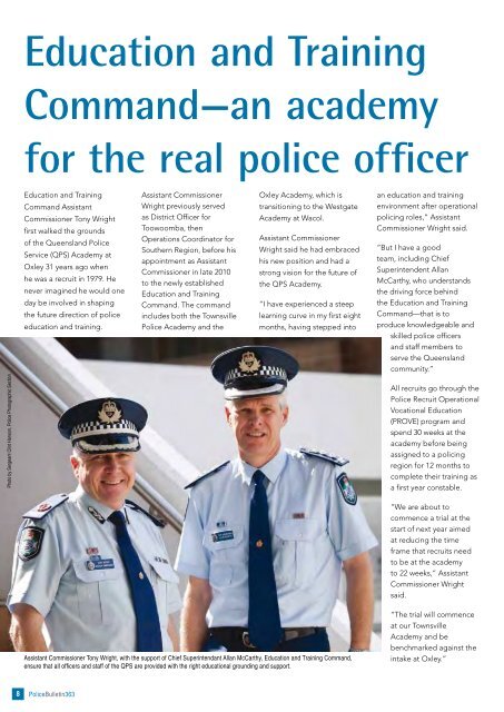 Education and Training Command an academy for the - Queensland ...