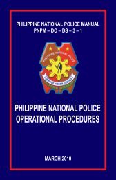 Police Operational Procedure Manual (MARCH 2010) - PNP ...