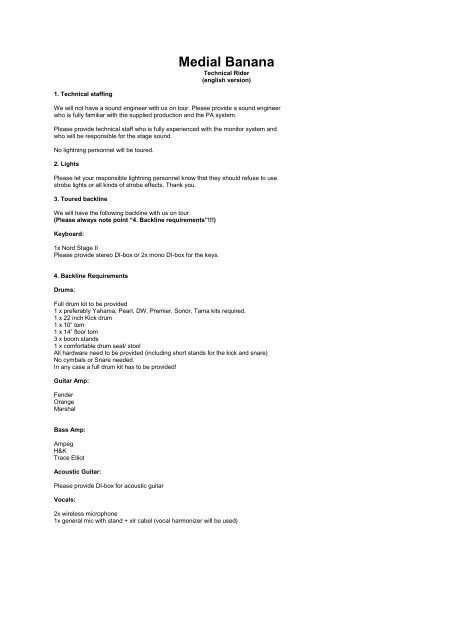 Medial Banana - Reggae Contest