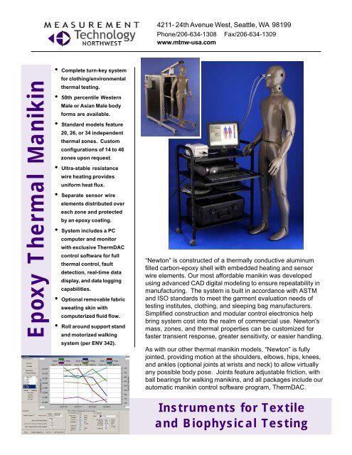 Download Product Brochure - Measurement Technology Northwest