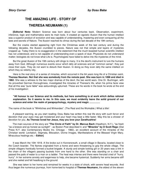 Stigmata Therese Neumann