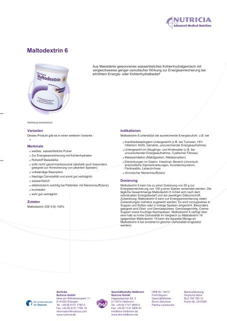 Maltodextrin 6 - Nutricia