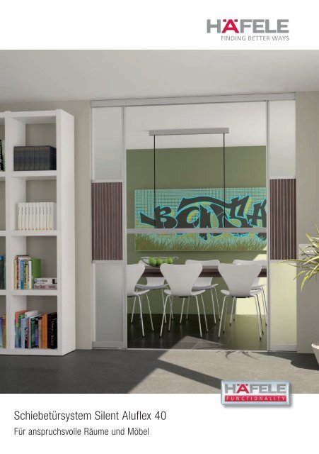 Schiebetürsystem Silent Aluflex 40 - Häfele e@sy link Online ...