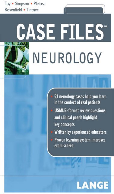 Case Files Neurology (Lange Case Files Series)