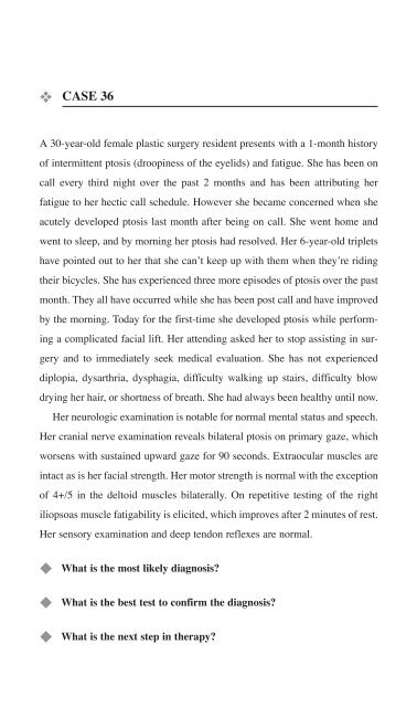 298 CASE FILES: NEUROLOGY