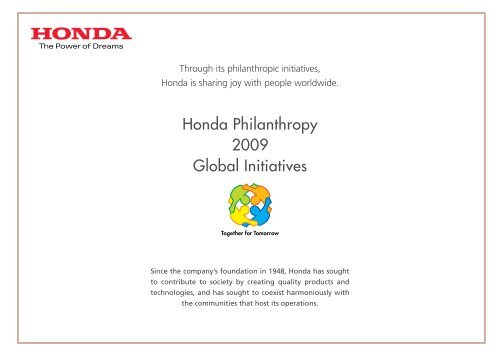 Contents - Honda Worldwide