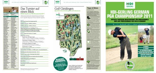 HDI-GerlInG German PGa CHamPIonsHIP 2011 offIzIelle DeutsCHe ...