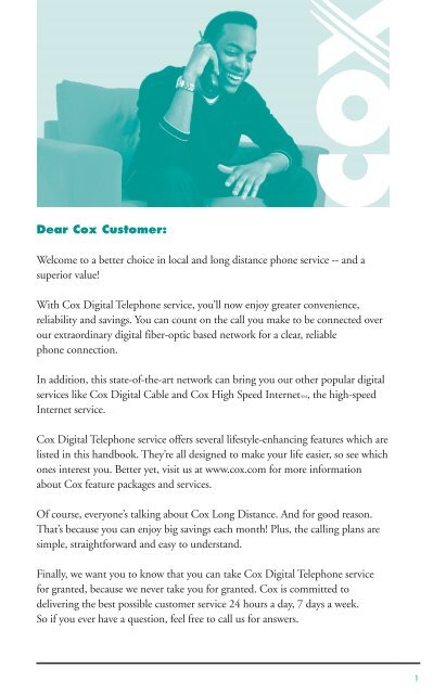 Dear Cox Customer - Cox Communications
