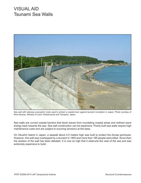 VISUAL AID Tsunami Sea Walls