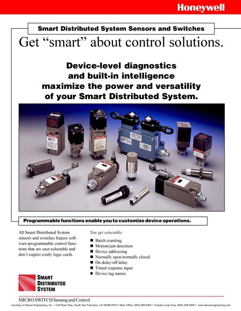 Smart Distributed System Sensors and Switches - Steven Engineering