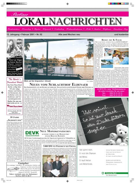 Ausgabe 02-2001 (PDF) - Berliner Lokalnachrichten