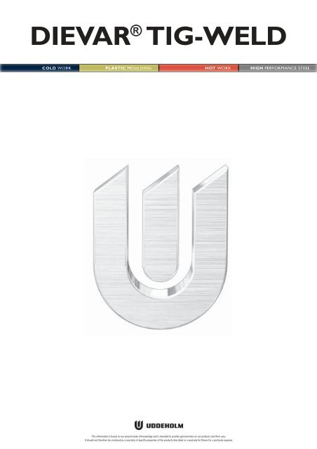 dievar® tig-weld - uddeholm.ru