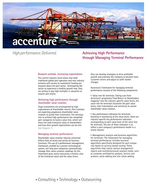 Achieving High Performance through Managing Terminal ...