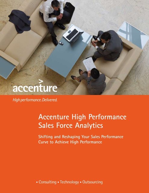 Accenture High Performance Sales Force Analytics