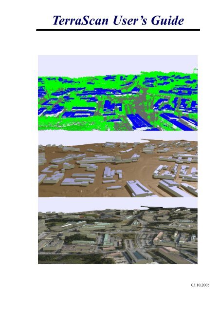 TerraScan User's Guide - Terrasolid