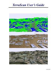 TerraScan User's Guide - Terrasolid