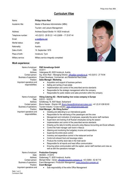 Curriculum Vitae