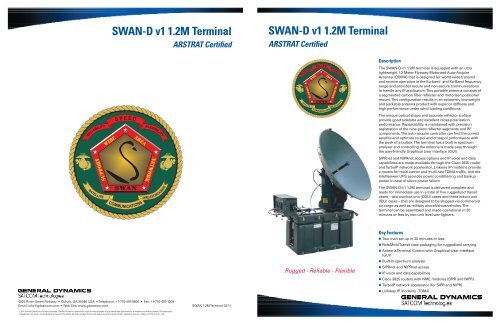 SWAN-D v1 1.2M Terminal SWAN-D v1 1.2M Terminal - General ...