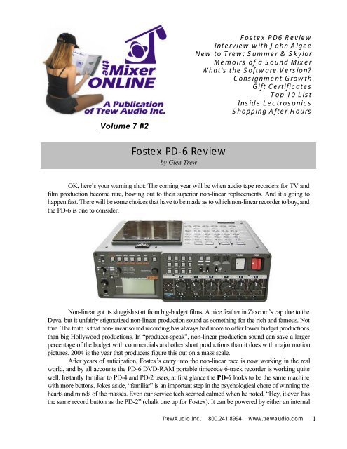 Fostex PD-6 Review - Trew Audio