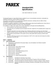 Data Sheet: DPR Standard Acrylic Finishes - Parex