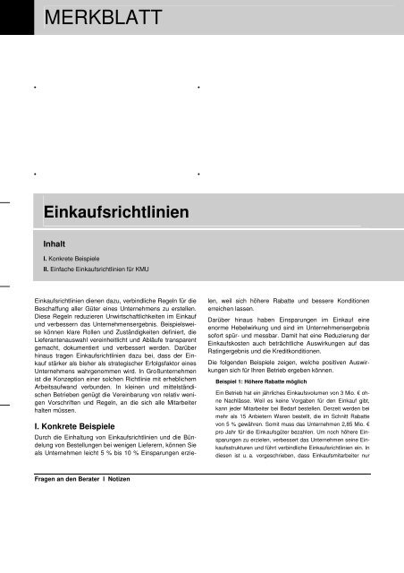 MERKBLATT