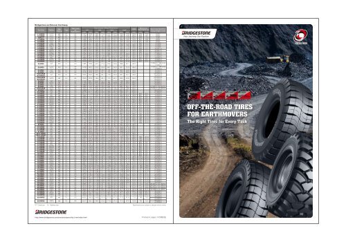OFF-THE-ROAD TIRES FOR EARTHMOVERS - Bridgestone