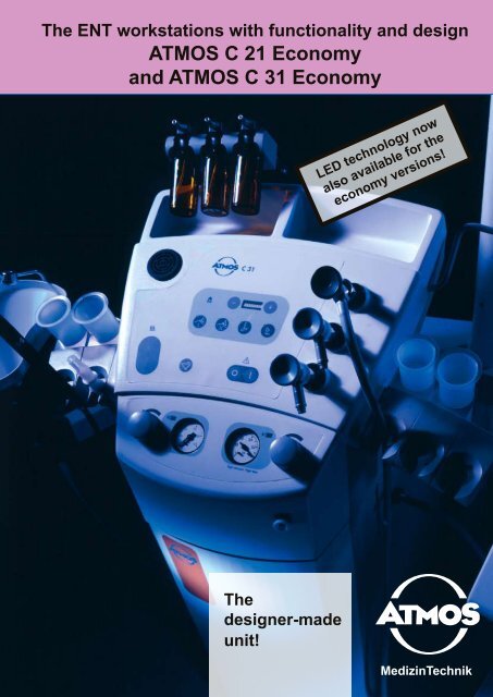 Options for ATMOS C 21 Economy and ATMOS C 31 Economy