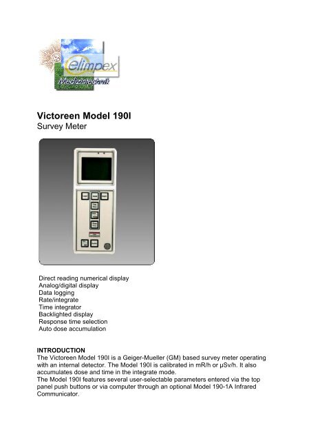 Victoreen Model 190I - Elimpex