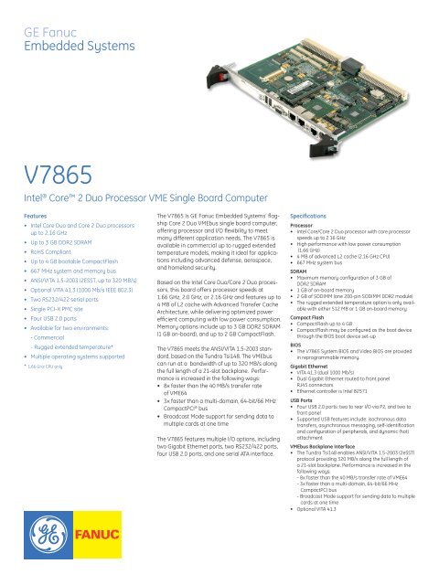 GE Fanuc Embedded Systems - PEN Home Page