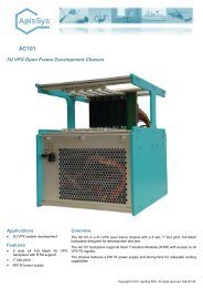 3U VPX Signal Processing Engine with Xilinx Virtex 6 ... - ApisSys