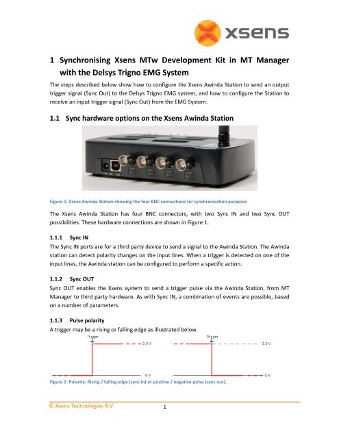 Awinda Station - Xsens