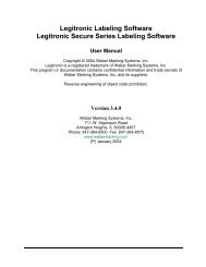 Using Legitronic to Design and Print Labels - Weber Marking Systems