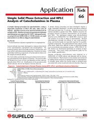 Supelco Solid Phase (SPE) Extraction Products - Sigma-Aldrich