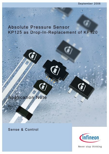Application Note Absolute Pressure Sensor - Infineon