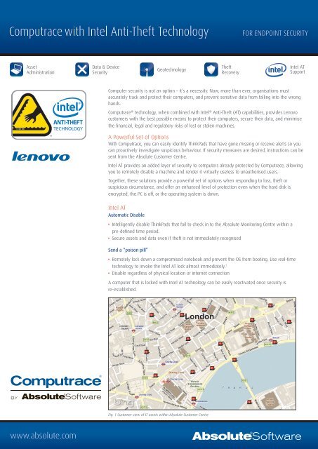 computracewith Intel Anti-Theft Technology - Absolute Software