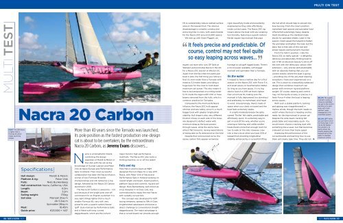 Nacra 20 Carbon - Nacra Sailing