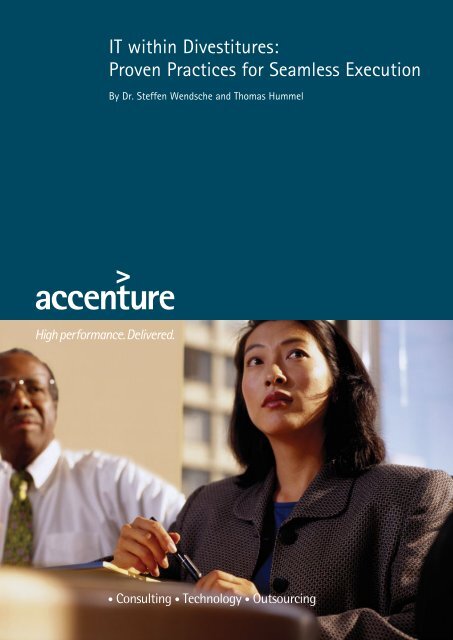 IT within Divestitures: Proven Practices for Seamless Execution