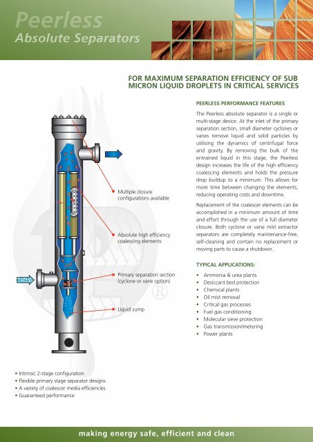 Absolute Separator Tech Spec - Peerless Europe Limited