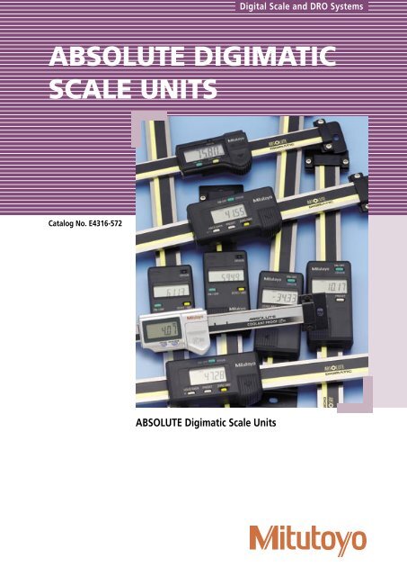 ABSOLUTE DIGIMATIC SCALE UNITS - Mitutoyo