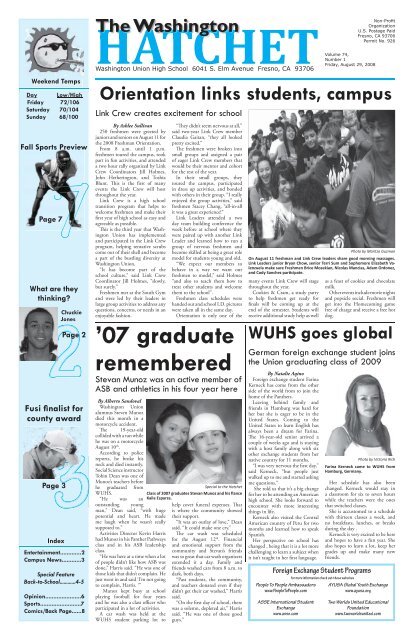 Front page.indd - My High School Journalism