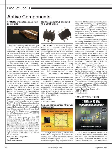 Active Components - RF Design Magazine