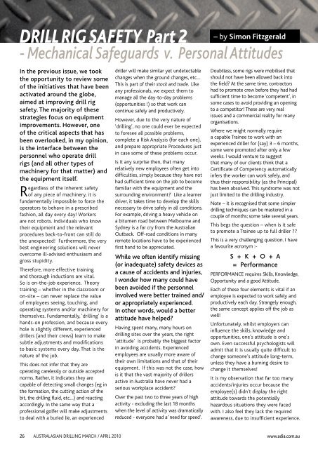 DRILL RIG SAFETY Part 2 - Australian Drilling Industry Association