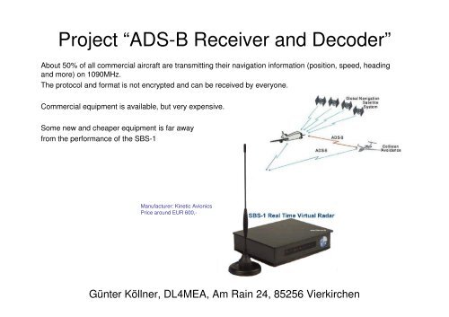 Project “ADS-B Receiver and Decoder” - MODE-S BEAST