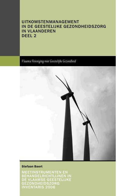 Vlaamse Vereniging voor Geestelijke Gezondheid - Wat is de VVGG?