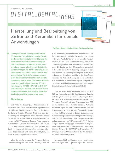 digital_dental. news - Metoxit AG